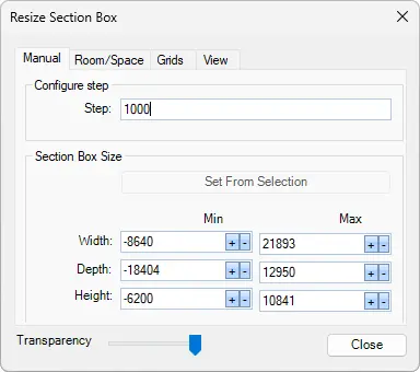 Revit > View panel > Resize Section Box | KobiLabs