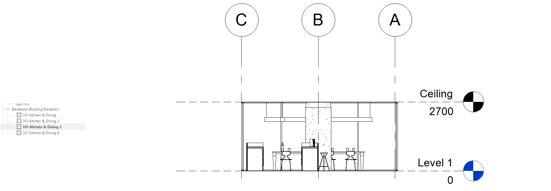 Revit > View panel > Room Views | KobiLabs