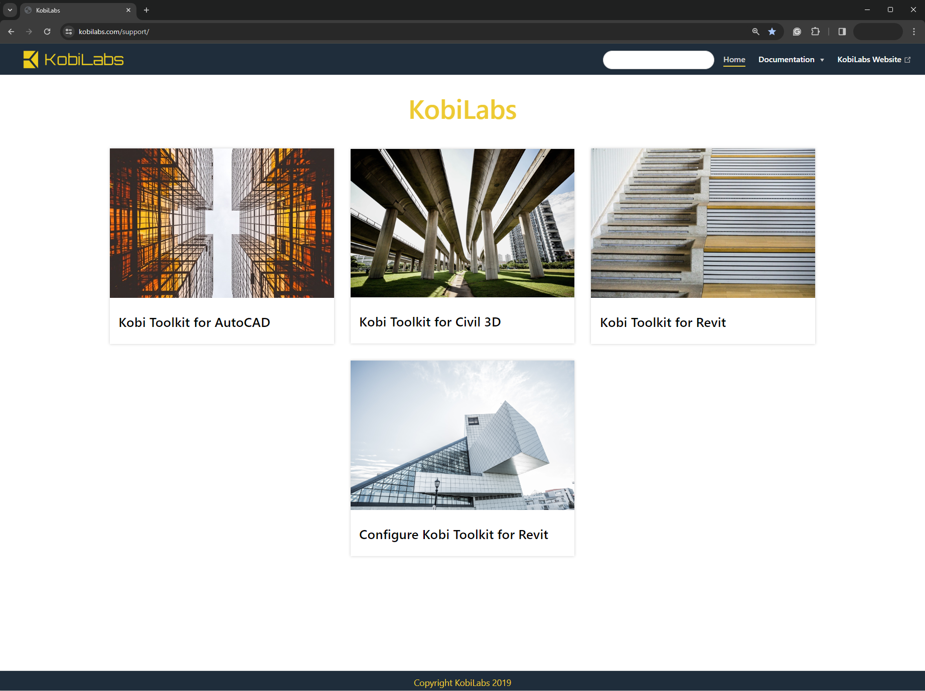 Revit > Kobi Toolkit panel > Help | KobiLabs