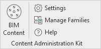 Revit > Content Administration Kit panel | KobiLabs