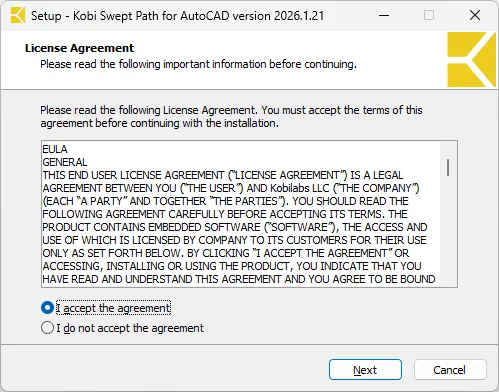 Swept Path > Get Started > Readme | KobiLabs