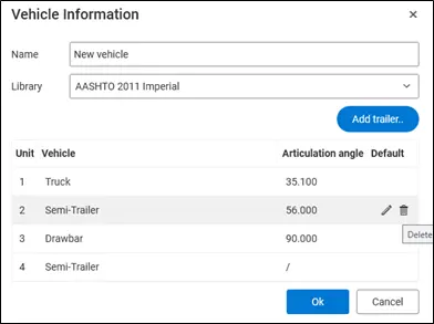Swept Path > Vehicle Library > Add New Vehicle | KobiLabs