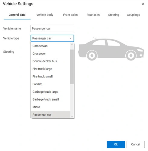 Swept Path > Vehicle Library > Edit New Vehicle | KobiLabs