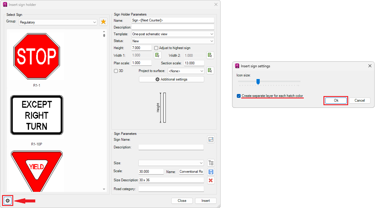 Traffic Signs CAD Blocks: Control Colors with Separate Layers | KobiLabs